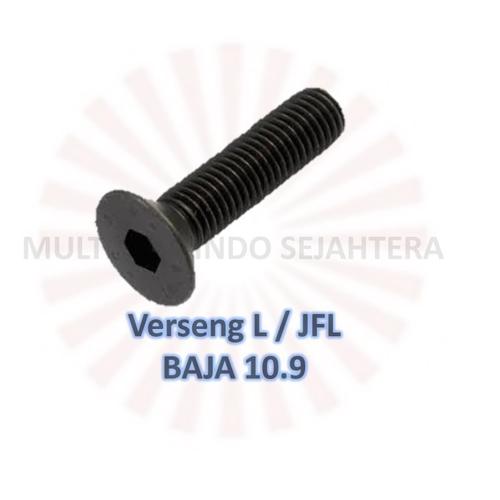 Jual M6 x 30 Verseng L BAJA 10.9 Countersunk Socket Screw JFL M6x30 - Jakarta Barat ...