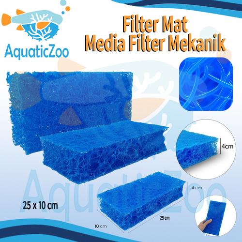 Jual Filter Mat Hi-Density 25 x 10 cm Media Filter Biru Japmat Kolam ...