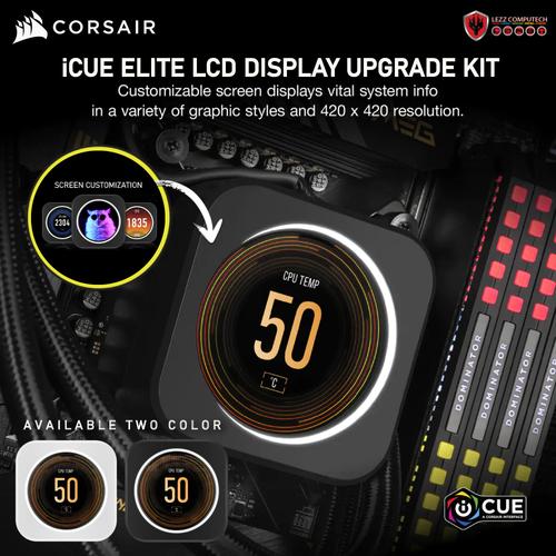 Promo CORSAIR iCUE ELITE CPU Cooler LCD Display Upgrade Kit - BLACK ...