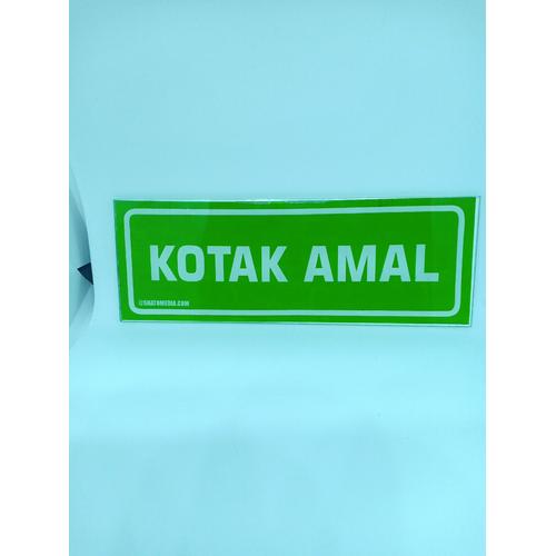 Jual Papan Nama Acrylic Stiker Sign Board Kotak Amal - Kab. Bantul ...