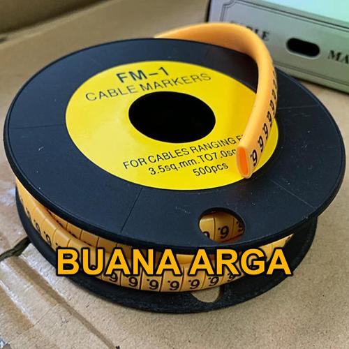 Jual Cable Marker FM-1 huruf A-Z, simbol (-), (+), (/), angka 0-9 EWIG ...