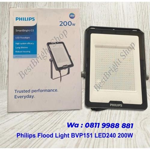 Jual Philips FloodLight LED BVP151 LED240 200W WB Grey CE Lampu Sorot - 6500k - Jakarta Pusat ...