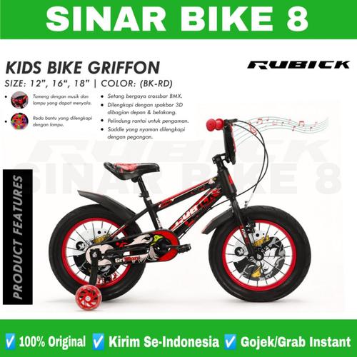 Jual Sepeda Anak Laki BMX RUBICK GRIFFON Ukuran 12 16 18 Inch Tameng ...