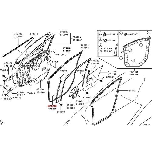 Jual Tiang Kaca Pintu Samping Depan Original Asli Xpander Expander ...