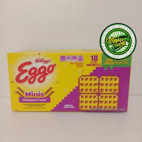 Jual kellogg's eggo minis cinnamon toats 10 mini waffles 305 gram ...