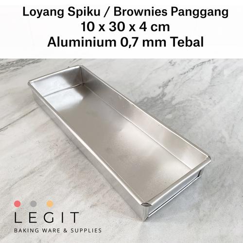 Jual Loyang Kue 10x30x4 cm Spiku Brownies Panggang Super Tebal Anti ...
