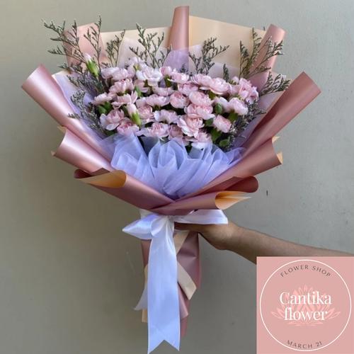 Jual Bouquet Carnation buket anyelir bunga segar tangerang rangkaian ...