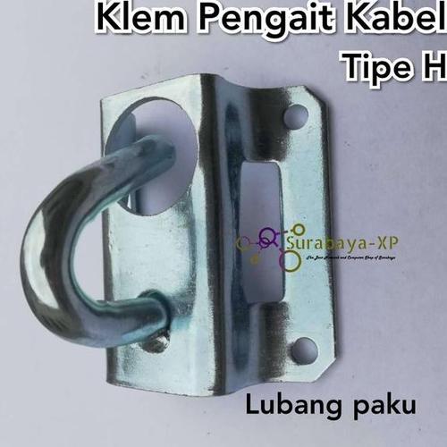 Jual Klem Pangkon Pengait Tipe H Kabel Fiber Optik FO dan Kabel LAN ...