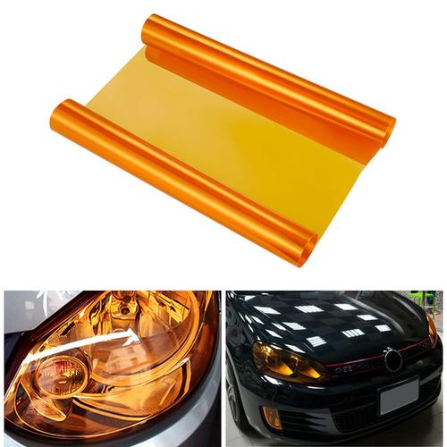 Jual Sticker Stiker Lampu Motor Mobil ORANGE Skolate Smoke Hybrid 30cm ...