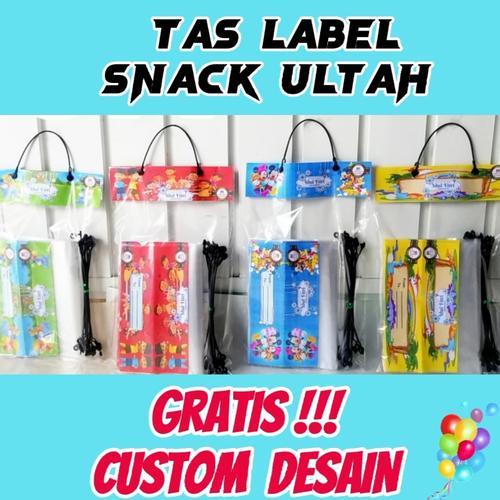 Jual TAS LABEL SNACK ULTAH / LABEL PARCEL JAJAN ANAK / PLASTIK ULANG ...