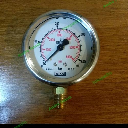Jual pressure gauge wika 6000 psi/ 420 bar size 2,5 inch - Jakarta ...