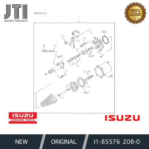 Jual AIR MASTER BRAKE BOOSTER REPAIR KIT ISUZU GIGA FVR FTR I1-85576 ...
