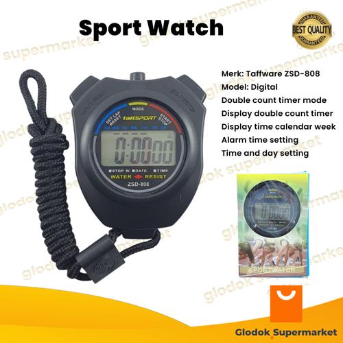 Jual Sport Watch Timer Olahraga Taffsport Stop Watch Profesional ZSD ...