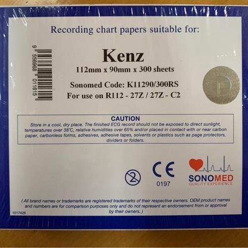 Jual Kertas EKG / Paper ECG KENZ Z-Fold Sonomed - 112mm x 90mm - Kota ...