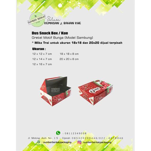 Jual Dus/Kemasan Snack/Kue/Nasi 12x16 - Gretel (100 pc) - Kota Bandung ...