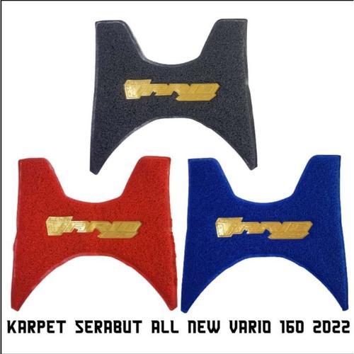 Jual karpet serabut vario 160, karpet bulu vario 160 logo tulisan gold ...