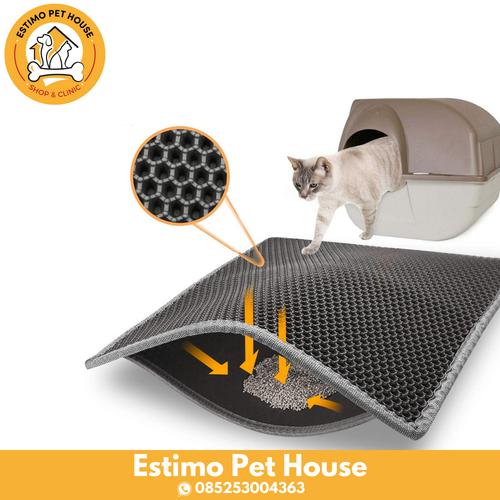 Jual Keset Pasir Kucing Dua Lapis Cat Litter Mat Berbagai Ukuran ...