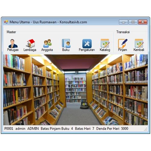 Jual Aplikasi Program Perpustakaan VB.Net Untuk Belajar - Kota Bekasi ...