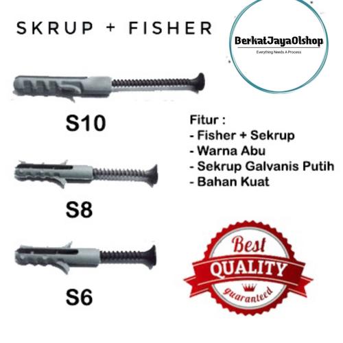 Jual Fiser Sekrup Baut Fisser Piser Baut Dinding Tembok Gantungan BracketBJ - S10 - Kab ...