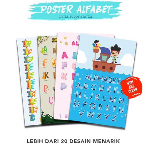 Jual Poster Edukasi Belajar Anak TK PAUD Huruf Abjad Alfabet ABC ...