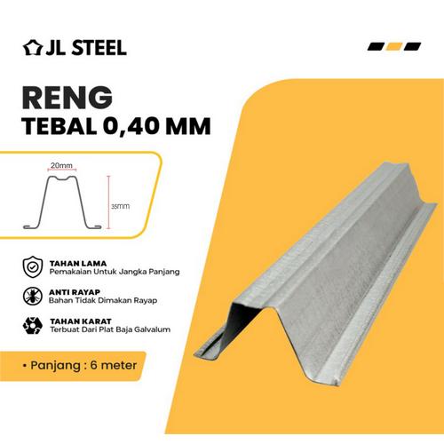 Jual BAJA RINGAN RENG RT20 - 0.40 MM - FULL - Panjang 6 METER - Kota ...