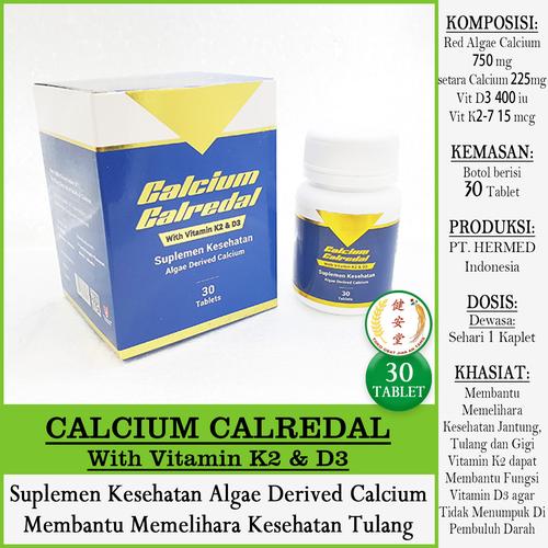 Jual CALCIUM CALEDRAL [+Vitamin K2 & D3] 30 tablet u.Kesehatan Tulang ...