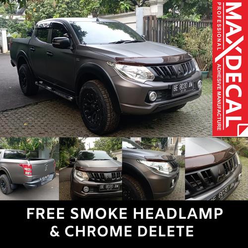 Jual PROMO! Wrapping Sticker Mobil Full Body Satin Matte Chrome Grey ...