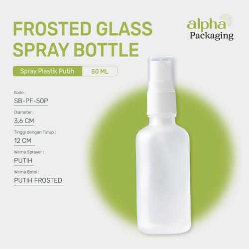 Jual Botol Spray Kaca Frosted White 50ml Premium - Botol Refill Parfum ...