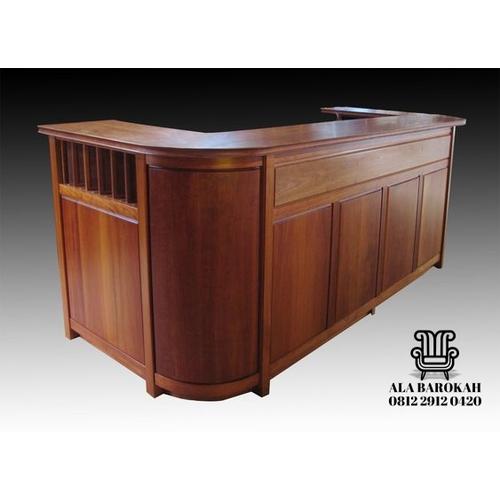 Jual meja resepsionis jati solid meja layanan kayu jati solid meja ...