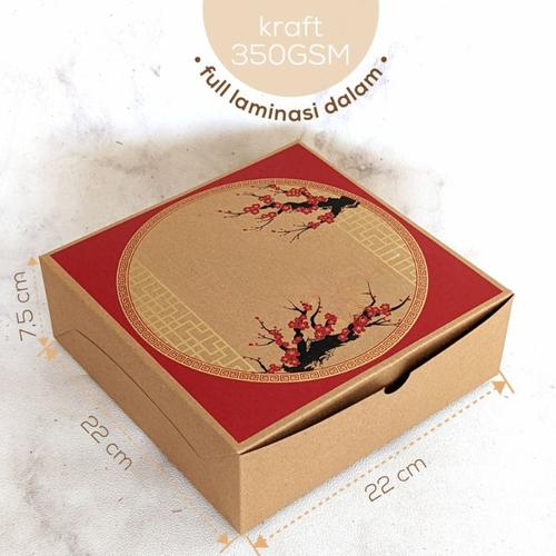 Jual Kotak Kue Bolu Box Imlek Sincia Dus Lapis Legit Ukuran 22x22x7 cm ...