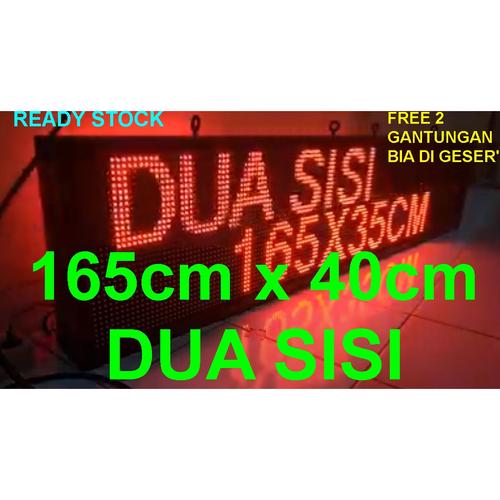 Jual LED Running Text Wifi 165cm x 40cm Outdoor dua sisi - Jakarta ...