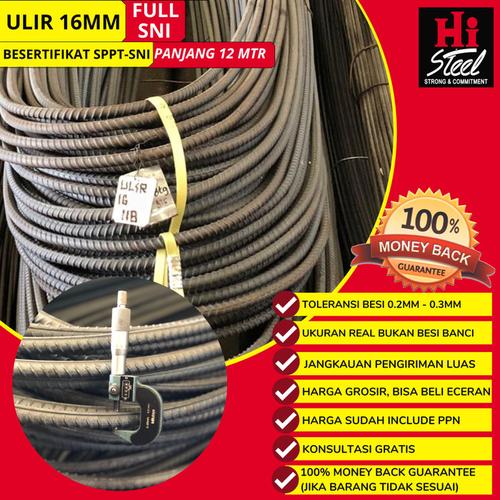 Jual Besi Beton Ulir Full SNI 16mm - Merk KSTY / LS / Perwira / LTS ...
