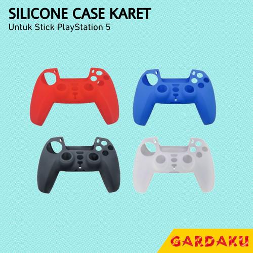 Jual EKD Silicone Case Karet Stick PlayStation 5 - Merah Maroon ...