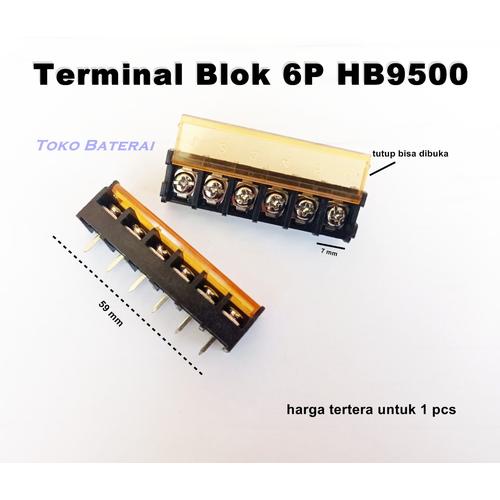 Jual Terminal Blok 6P HB9500 TERMINAL BLOCK Baut 6pin 6 pin - Kota ...