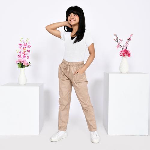 Jual Celana Panjang Anak Tanggung Model Polos Cewe Perempuan bahan katun - 2-3 tahun, Warna dua ...