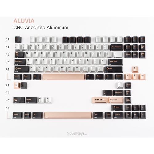 Jual Ready Novelkeys Aluvia Keycaps NK Aluvia GMK Olivia Aluminium ...