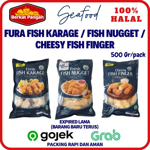 Jual FURA Seafood Fish Karage / Fish Nugget / Cheesy Fish Finger 500gr ...