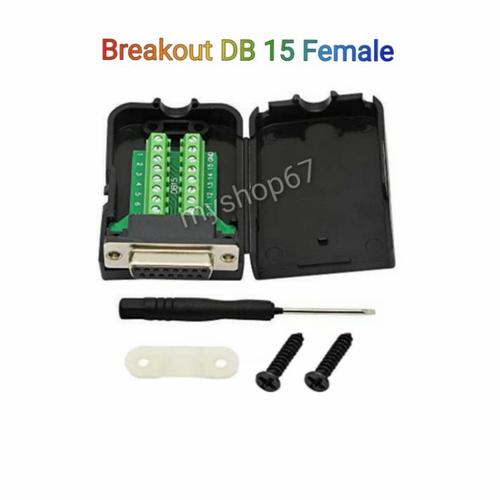 Jual DB15 Female to 15pin 15pin Breakout Board Terminal Connector Screw ...