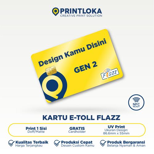Jual Kartu Flazz Gen2 Custom Print 1M E toll E-toll Etol BCA saldo 0 ...