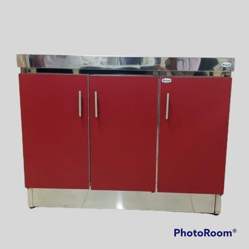 Jual meja dapur stainless 3 pintu cabinet kitchen set royal 4N flat ...