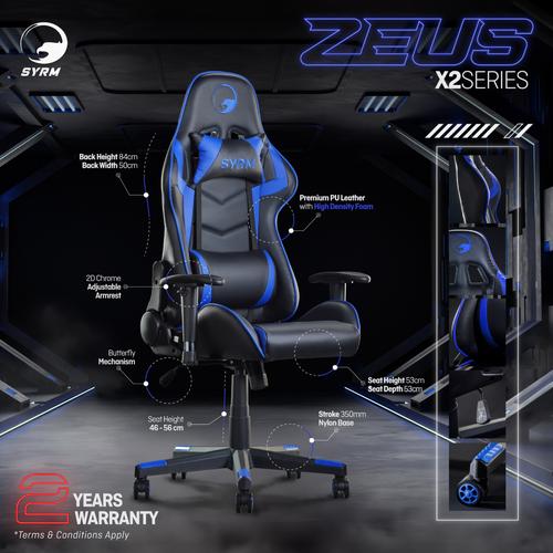 Jual SYRM ZEUS X2 SERIES Gaming Chair Premium- BLUE - Biru - Jakarta Selatan - SYRM Official ...