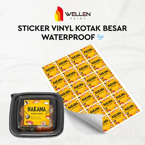 Jual Cetak Sticker Label Vynil Kotak Stiker Lebel Waterproof Kemasan 2 ...