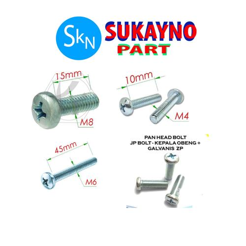 Jual Baut obeng Jp Galvanies Ukuran 8x15,8x20,8x25,8x30 - 8x50 - 8x15 - Kab. Tangerang - Kavino ...