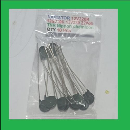 Jual QTY 10 Pcs VARISTOR 12V220K 12G220K 12V220 22Volt TNR Nippon ...