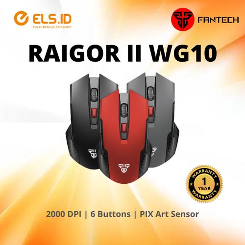 Promo Fantech Raigor II WG10 Mouse Gaming Wireless - Grey - Kota ...