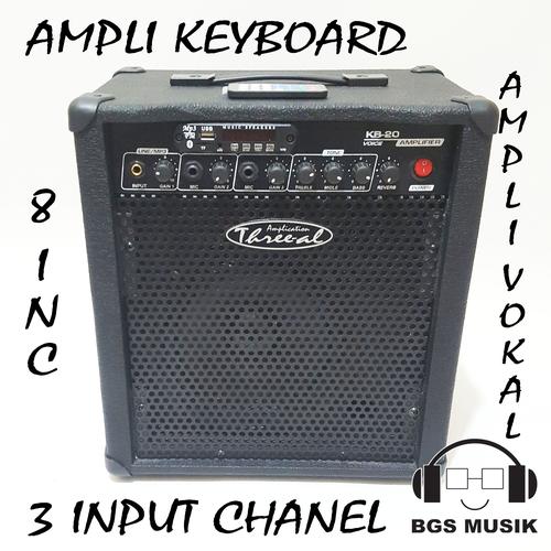 Jual Ampli Keyboard 8inc - Ampli Keyboard 8inc 3 input chanel - Ampli ...