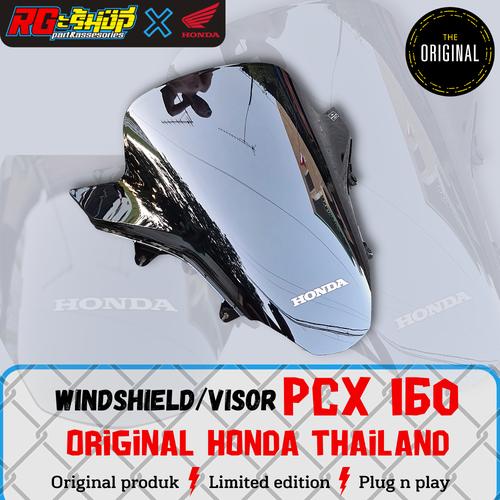 Jual visor windshield wind screen black PCX 160 original Honda Thailand ...