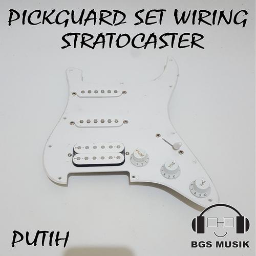 Jual Pickguard Set Pickup Wiring Fender Stratocaster HSS - Pickup ...
