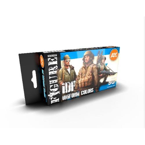 Jual IDF UNIFORM COLORS 3G SET 6 COLORS AK11631 - cat model kit paint ...