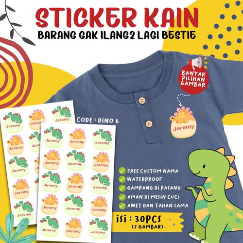 Jual [GIANTPALACE] STICKER BAJU ANAK CEWEK CUSTOM NAMA - cinderella 01 ...